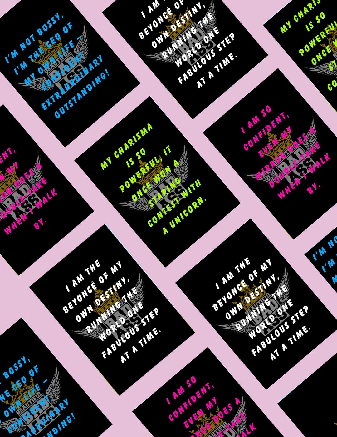 Printable Daily Affirmation Cards, Downloadable Positive Affirmation ...