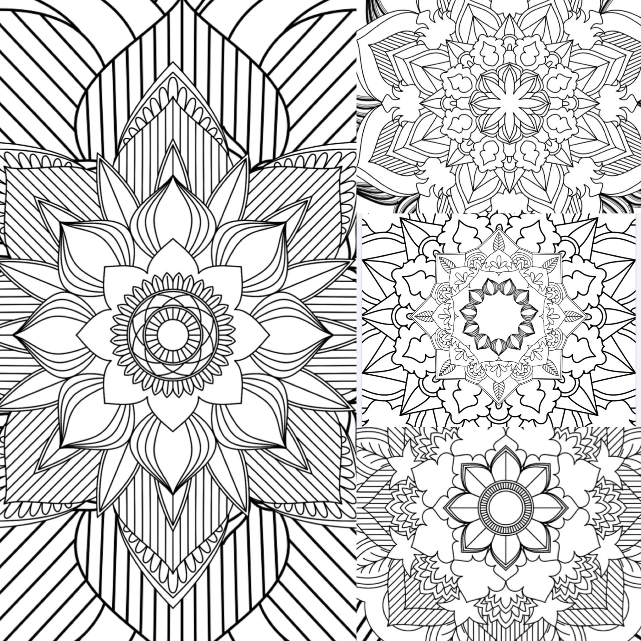 30 Page Mandala Adult Coloring Pages | Etsy