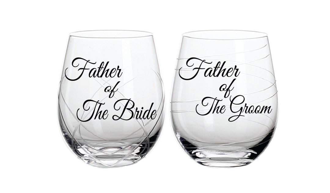 Wine Glass Decals / Wedding Glass Decals / Reception Name Decals ...