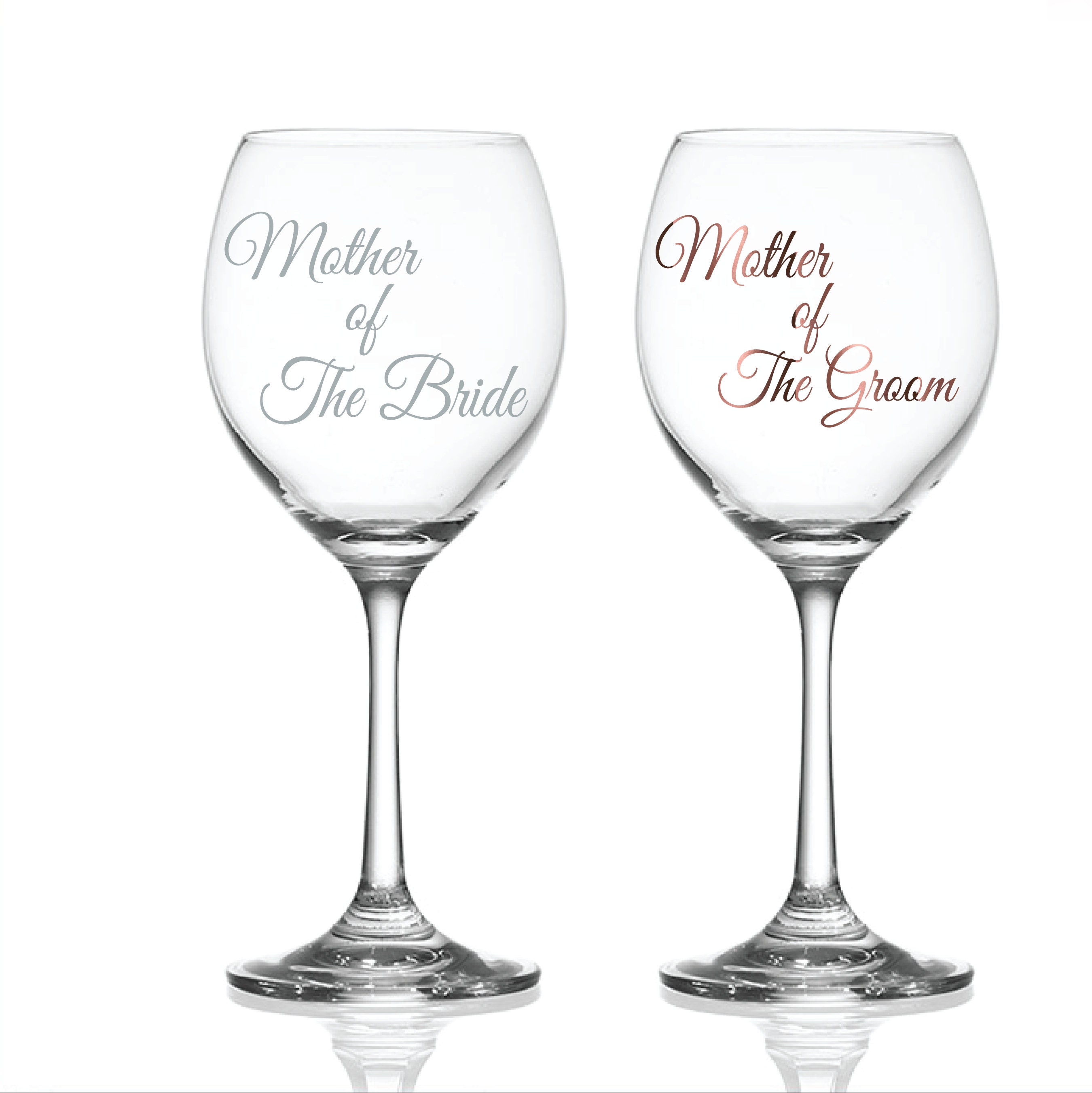 Wine Glass Decals / Wedding Glass Decals / Reception Name Decals ...