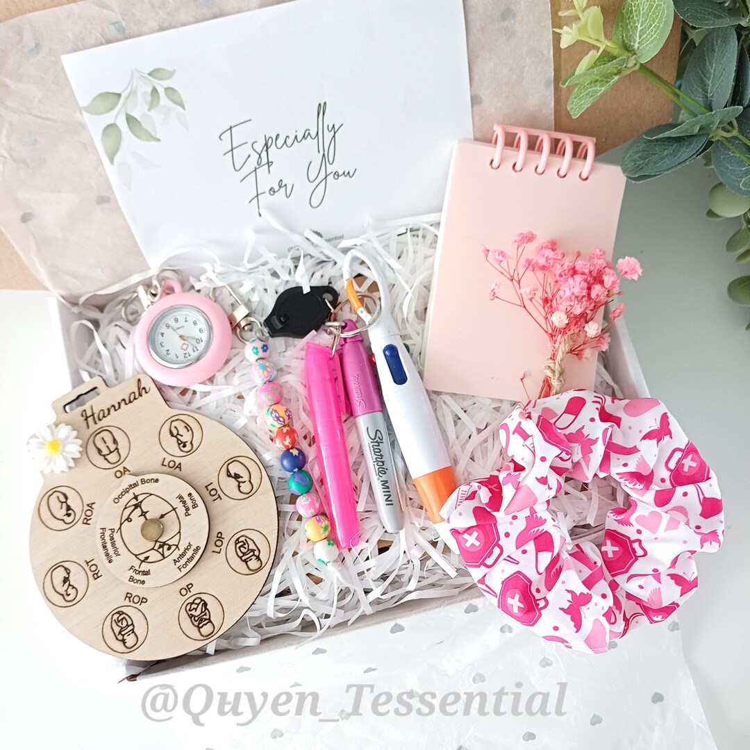 Personalized Fetal Position Wheel Gift Set: Midwife Doula Teaching Tool ...