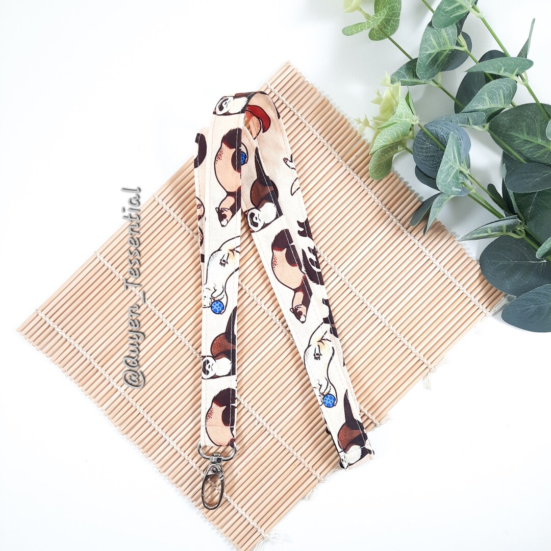 Ferrets Lanyard, Pole Cat ID Card Holder, Breakaway Keychain, Wildlife ...