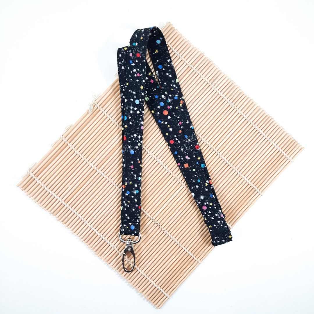 Cosmic Space Cotton Lanyard: Breakaway ID Card Holder - Etsy