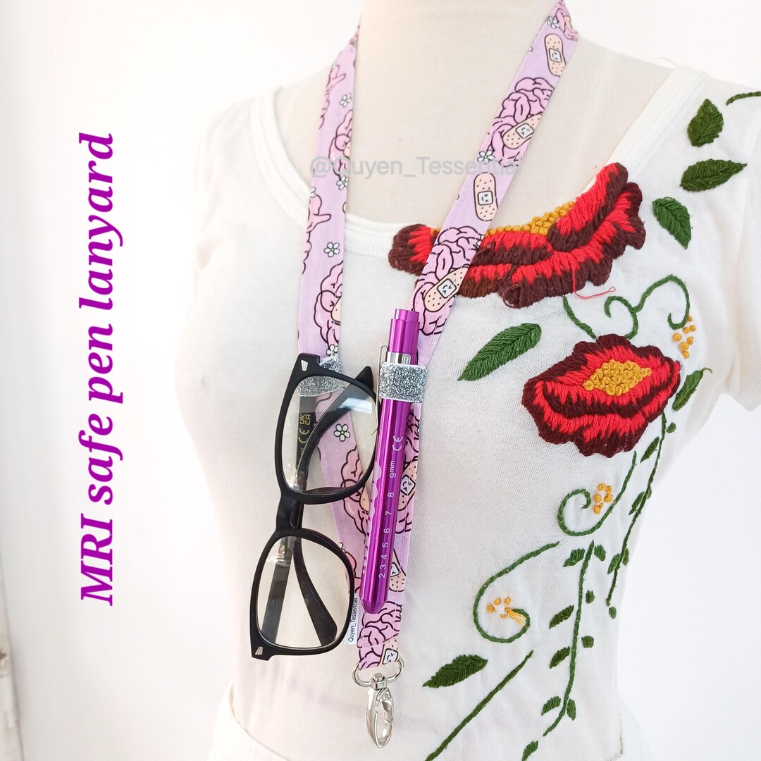 MRI Tech Cotton Lanyard: Pen Holder, X-ray Card, Breakaway Option - Etsy