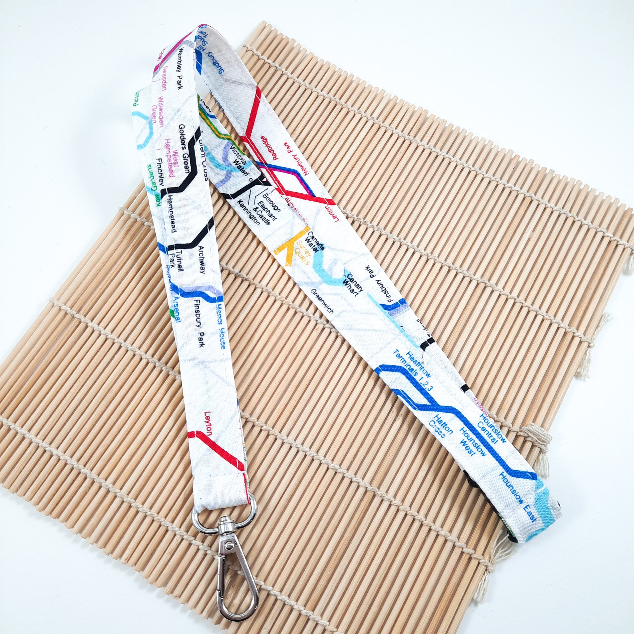 London Underground Map Lanyard Tube Map Lanyard Breakaway ID - Etsy