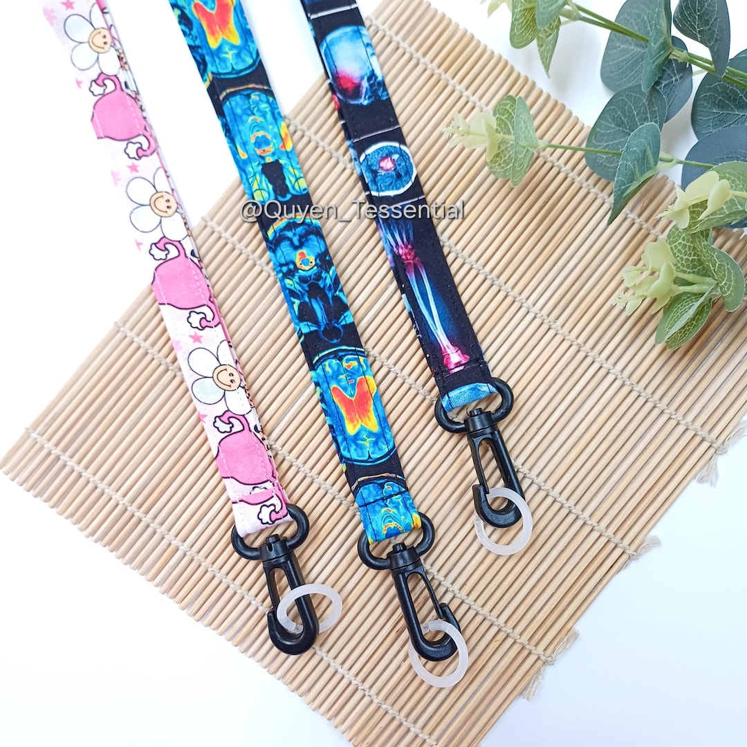 57 Pattern ! MRI Safe Cotton Lanyard, Medical Tech Accessory - Etsy