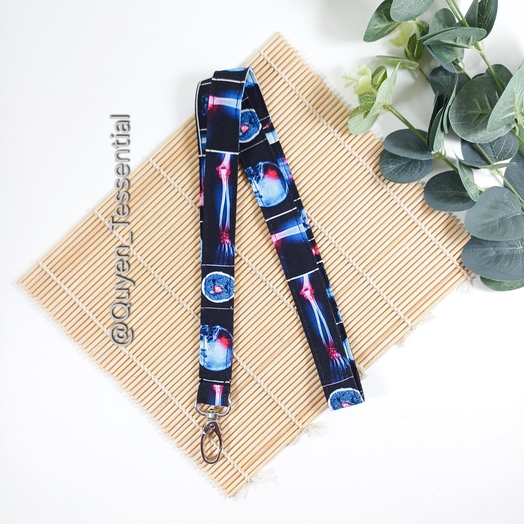 MRI Tech Lanyard, X Ray Badge Holder, Brain Anatomy Physician Human ...