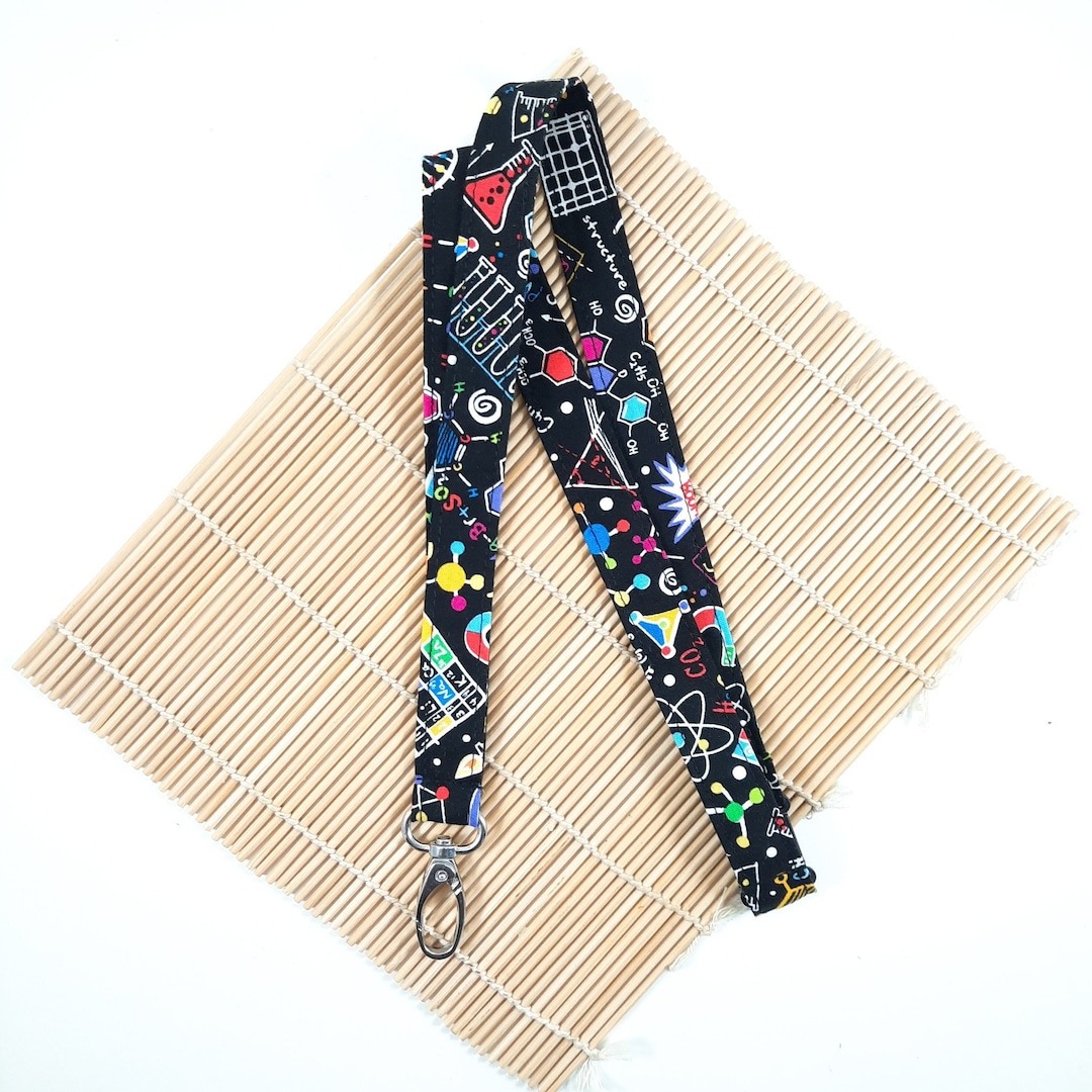 Rainbow Biology Lanyard, Maths and Science Badge Holder, Chemistry ...