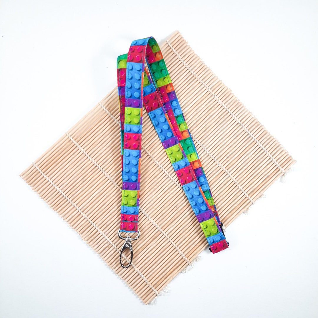 Lego Bricks Lanyard Building Block Badge Holder Breakaway Id - Etsy