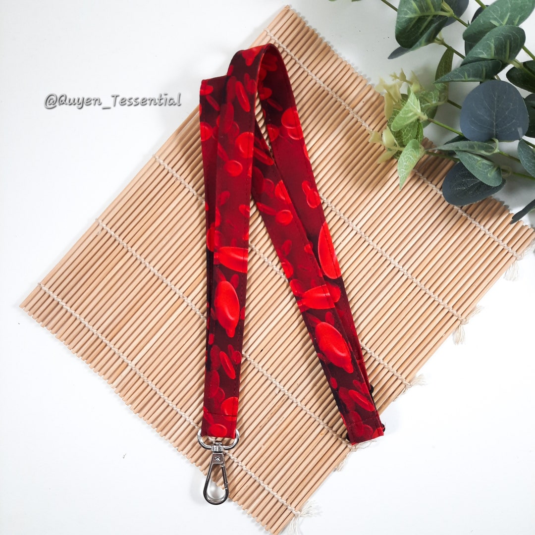 Red Blood Cells Lanyard, Nurse Doctor ID Card Holder, Breakaway Key ...