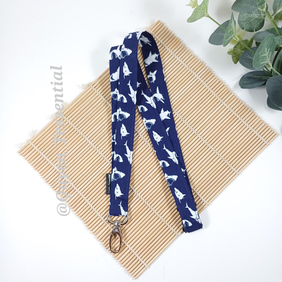 Shark Lanyard | Ocean Theme ID Badge Holder | Nurse Teacher Key Lanyard ...