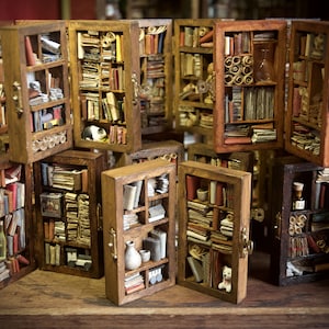 Miniature Libraries - Miniatuurbibliotheken - Victorian-mini Books - Etsy