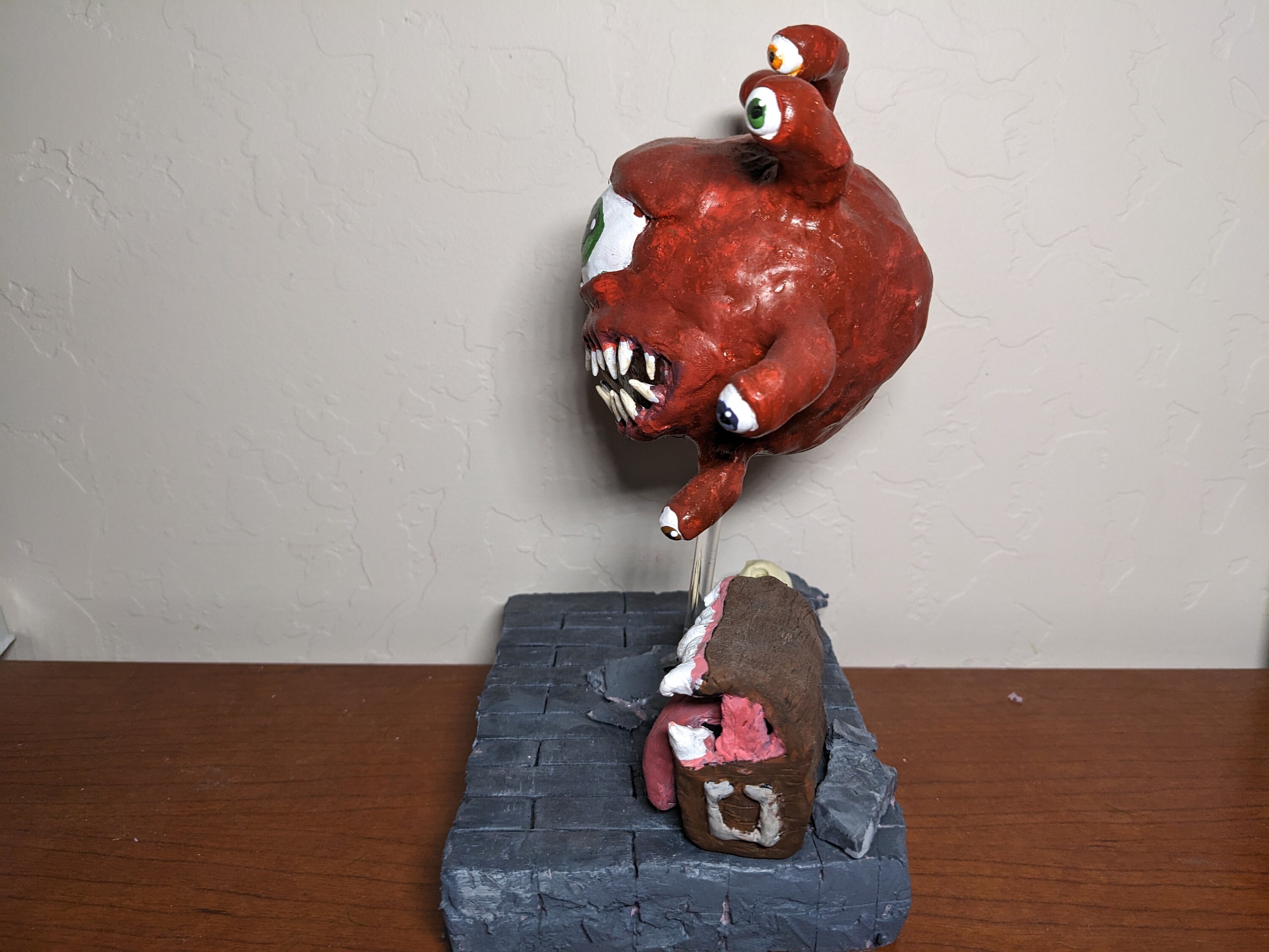 Beholder Sculpture With Mimic and Base - Etsy