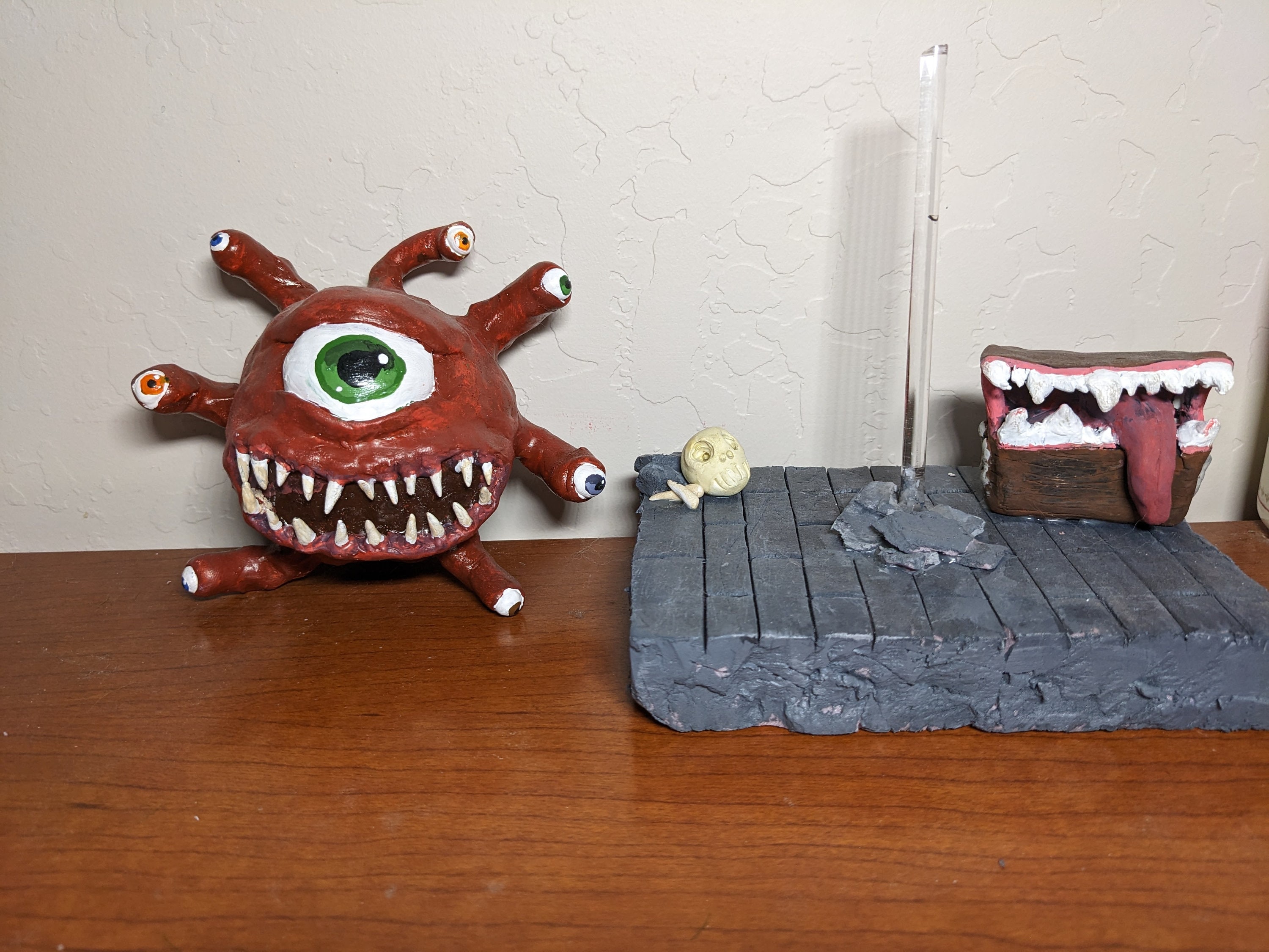 Beholder Sculpture With Mimic and Base - Etsy