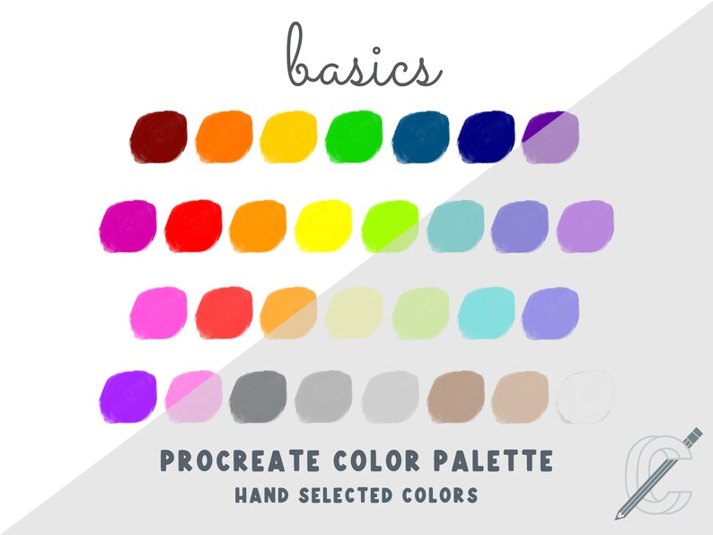 Basic - Procreate Color Palette - Etsy