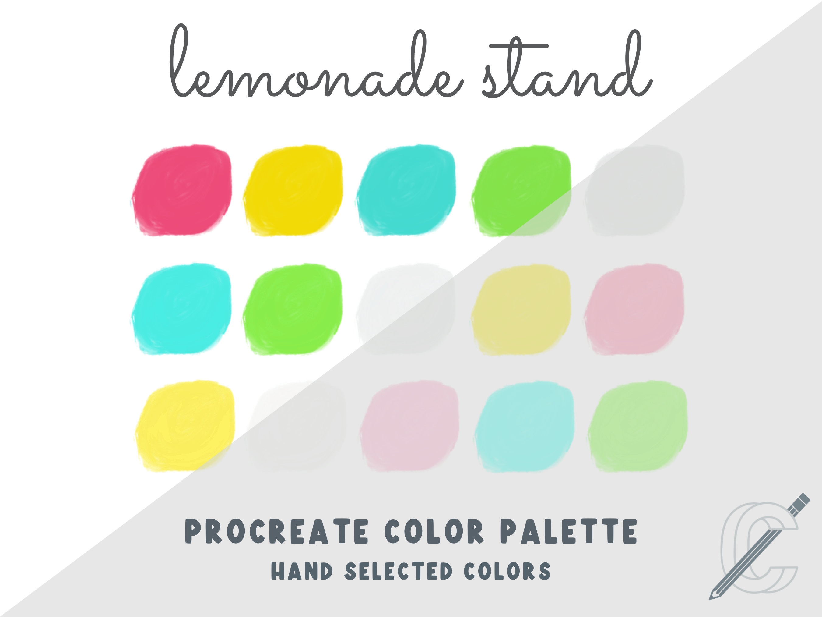 Lemonade Stand Procreate Color Mini-palette - Etsy