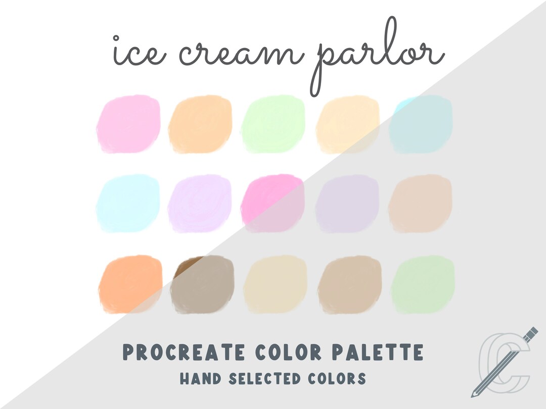Ice Cream Parlor - Procreate Color Mini-palette - Etsy