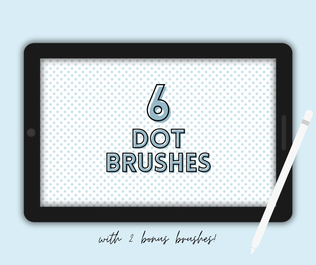 6 Polka Dot Procreate Brushes - Etsy