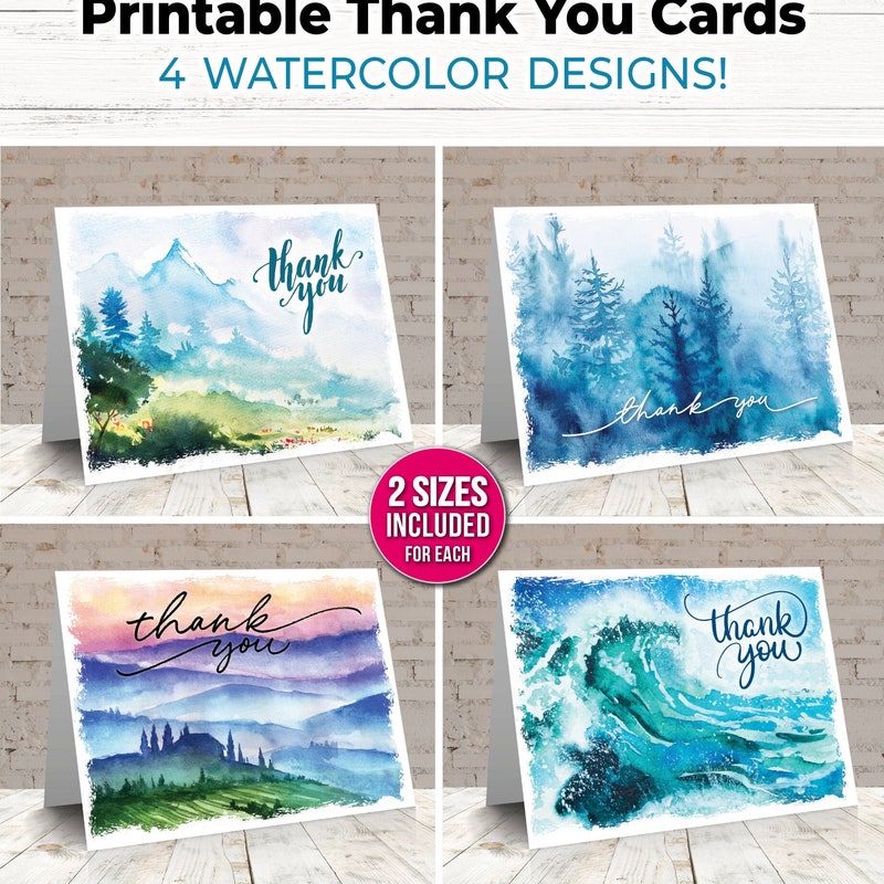 Nature Theme Cards - Etsy