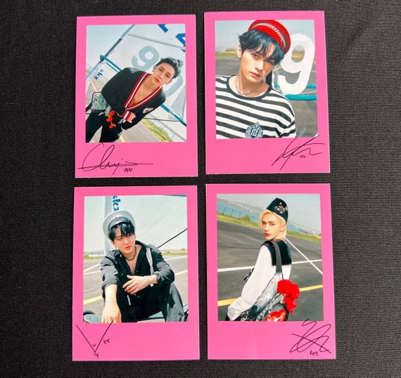 Stray Kids MAXIDENT Pink Fanmade Photocards Bang Chan Lee - Etsy