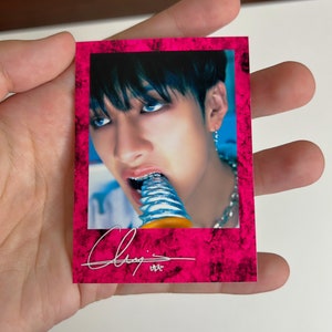 Stray Kids 樂-STAR Pink Grunge Fanmade Photocards | Bang Chan | Lee Know ...