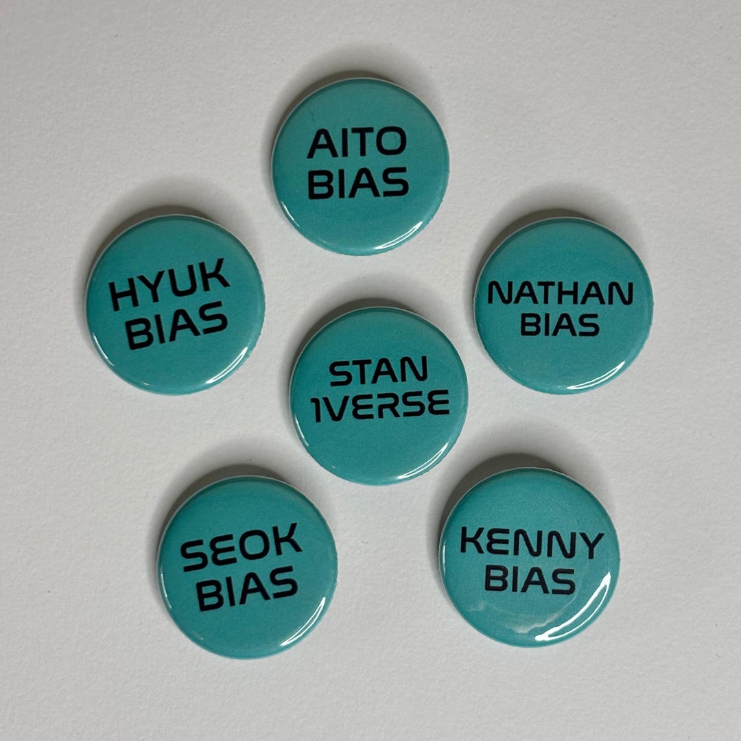 1VERSE Bias Pinback Buttons | Hyuk | Seok | Nathan | Kenny | Aito - Etsy