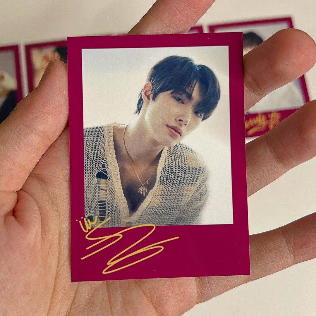 ATEEZ Golden Hour Pink Fanmade Photocards | Hongjoong | Seonghwa ...