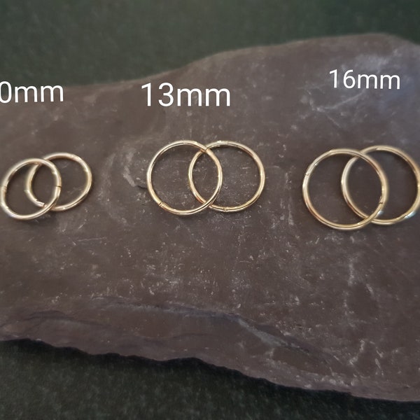 Carat Gold Sleeper Earrings - Etsy