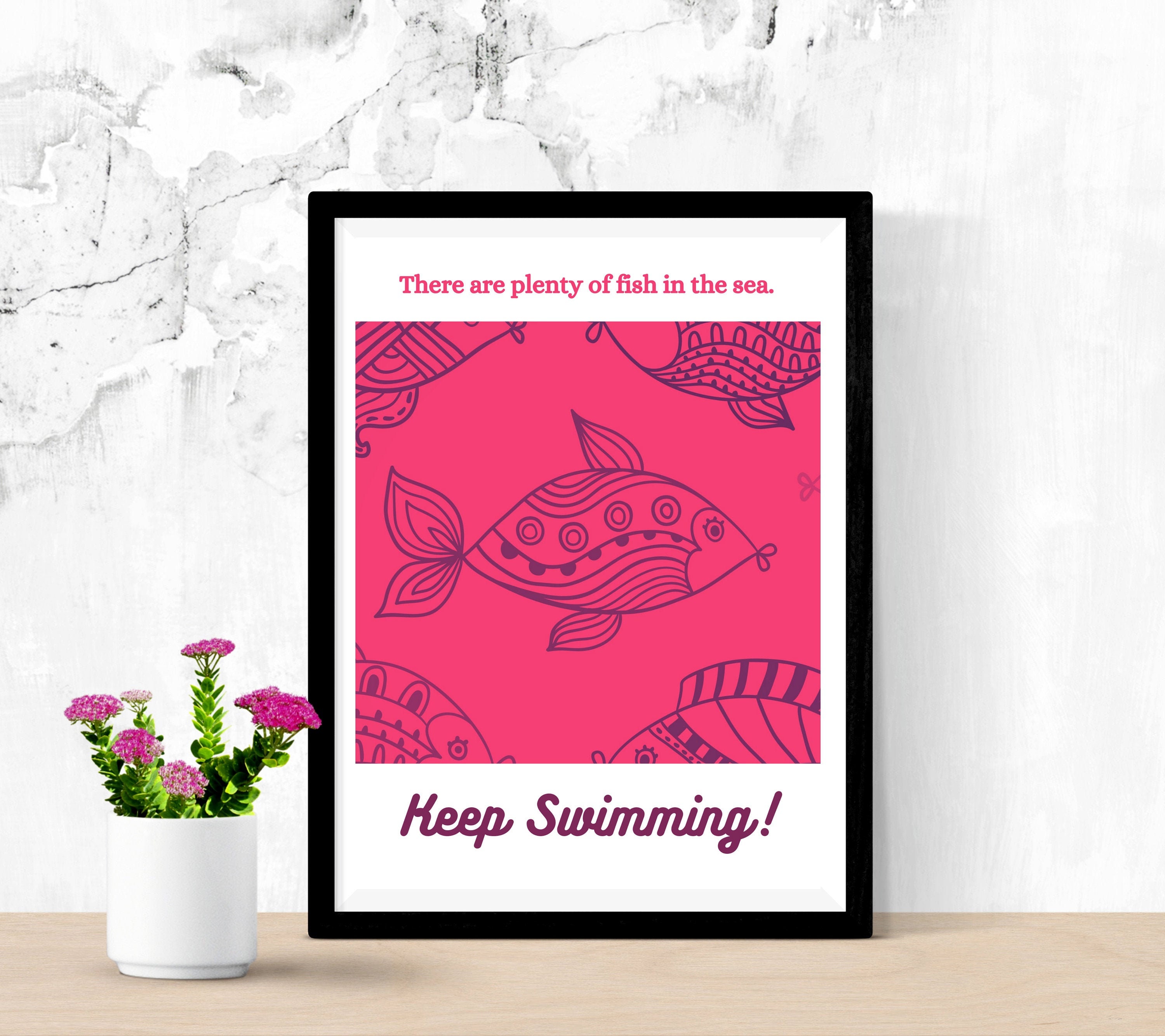 Plenty Of Fish In The Sea Wall Art Poster 5x7 Wall Art Printable