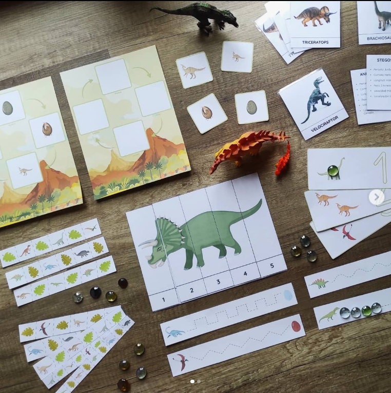 DINOSAURS UNIT BUNDLE Dinosaurs Study Unit Montessori Inspired ...