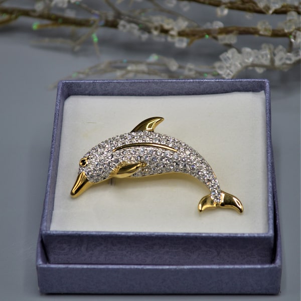 Dolphin Brooch - Etsy