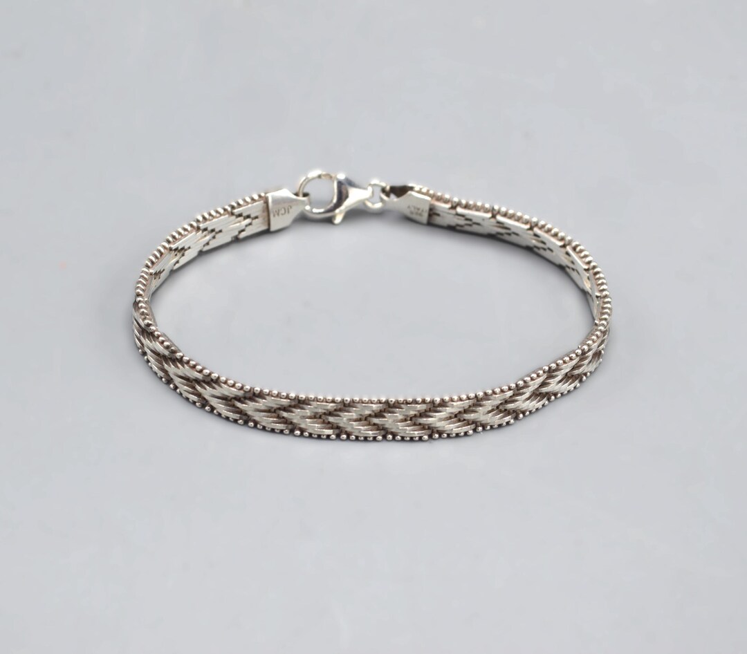 Sterling Riccio Woven Bracelet by Jacmel Mauritius - Etsy