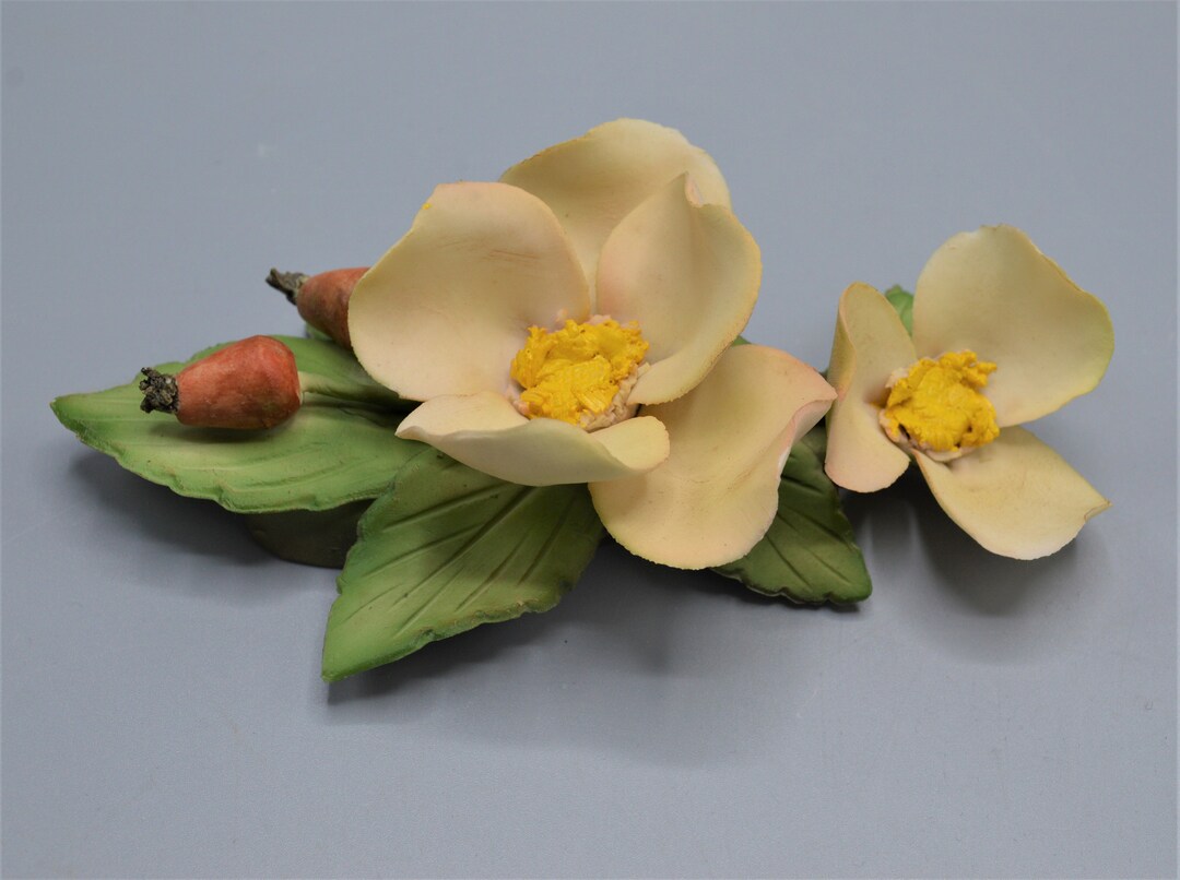 Capodimonte Sweetbrier Flower Made in Italy for Franklin Mint 1985 - Etsy