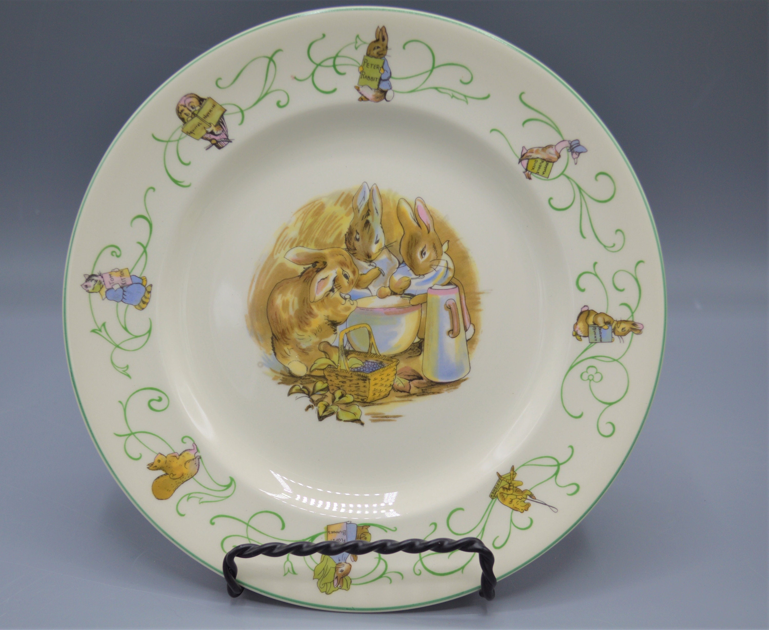 Wedgwood Etruria Barlaston Frederick Warne Peter Rabbit 3pc N - Etsy