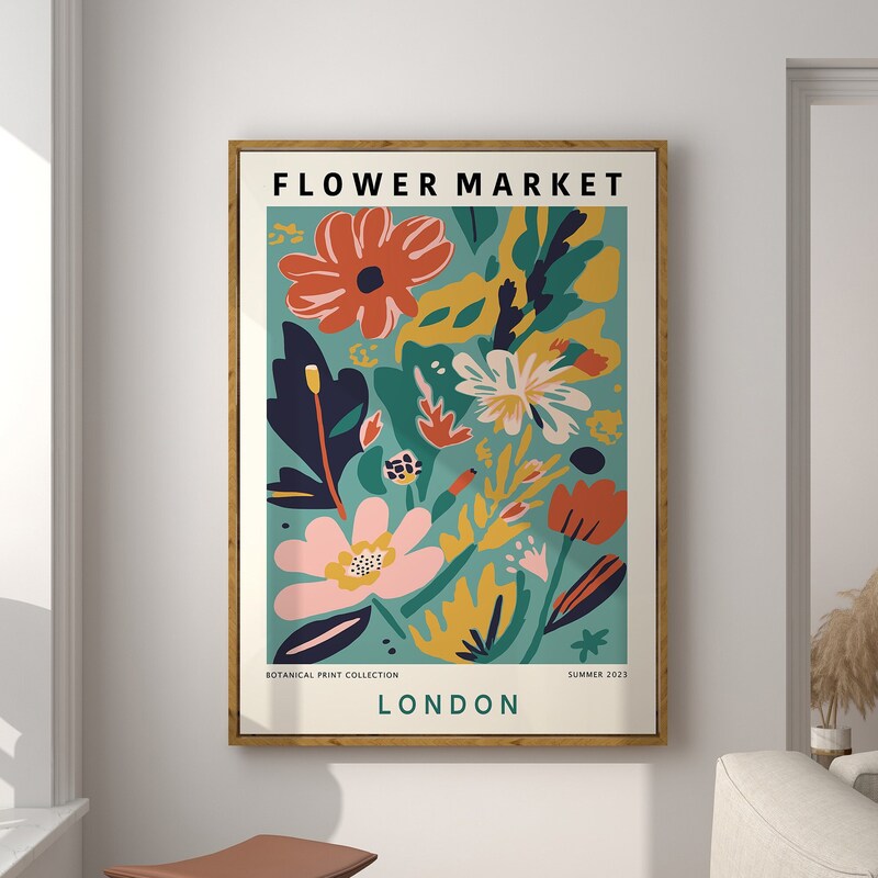 Flower Market Print - Etsy