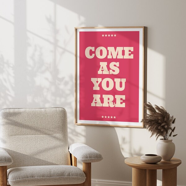 Come as You Are - Etsy UK