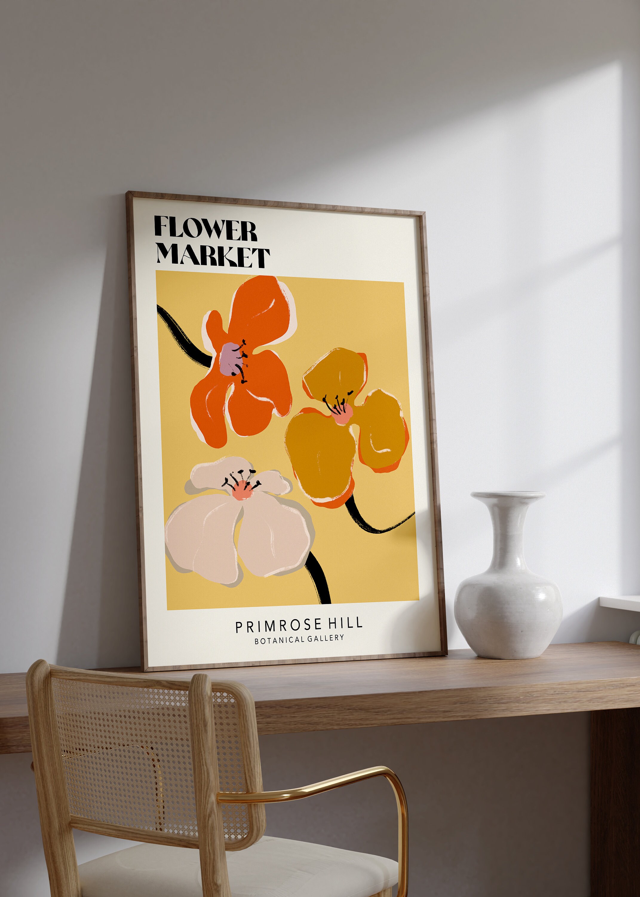 Flower Market Primrose Hill Poster Flower Market Poster - Etsy UK