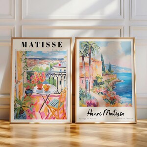 Set of 5 Pastel Matisse Beach Prints, Digital DOWNLOAD Matisse Prints ...