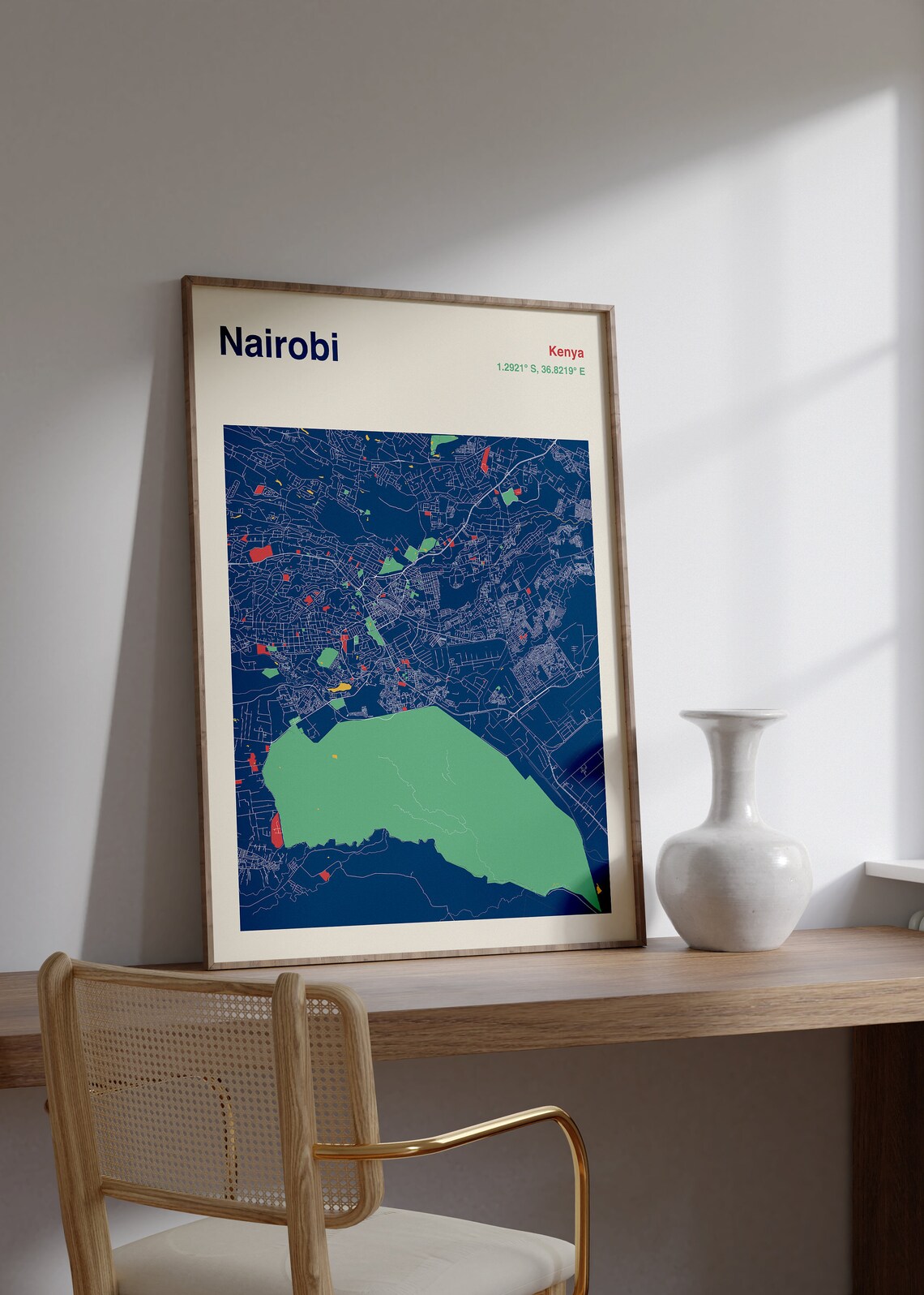 Nairobi Kenya Map Print Nairobi Map Poster Map of Nairobi | Etsy