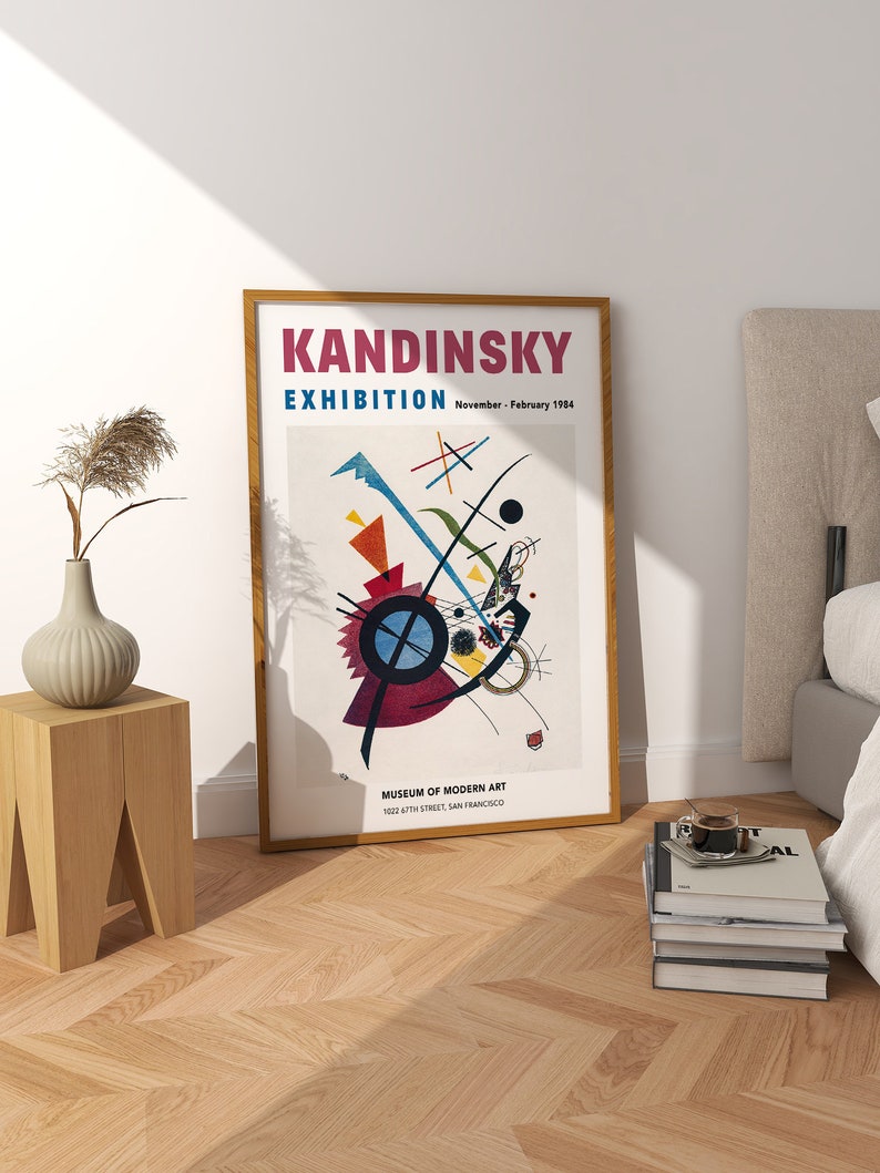 Wassily Kandinsky Exhibition Art Print Violet 1923 Lithograph | Etsy