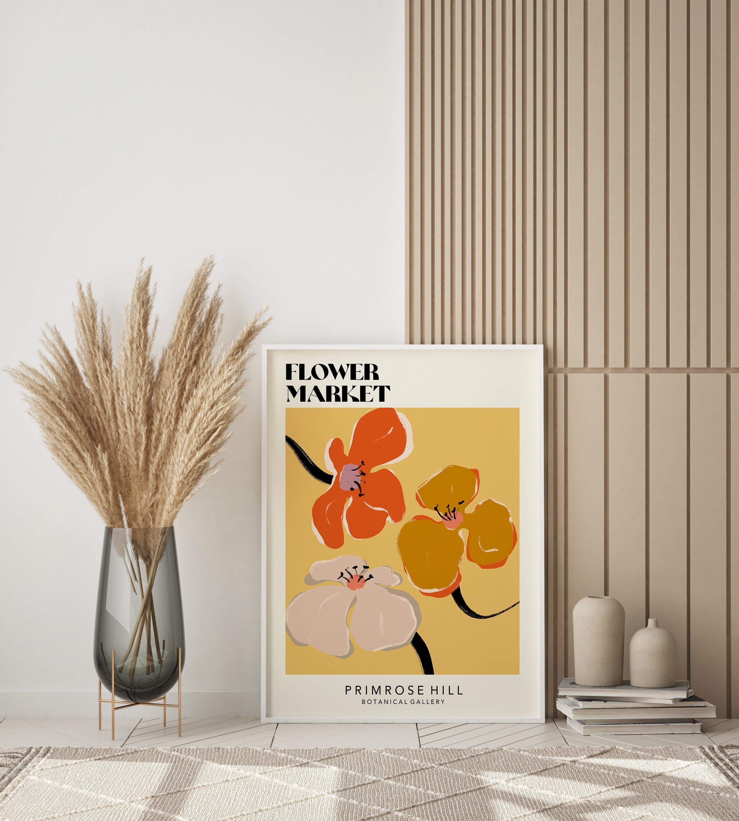 Flower Market Primrose Hill Poster Flower Market Poster - Etsy UK