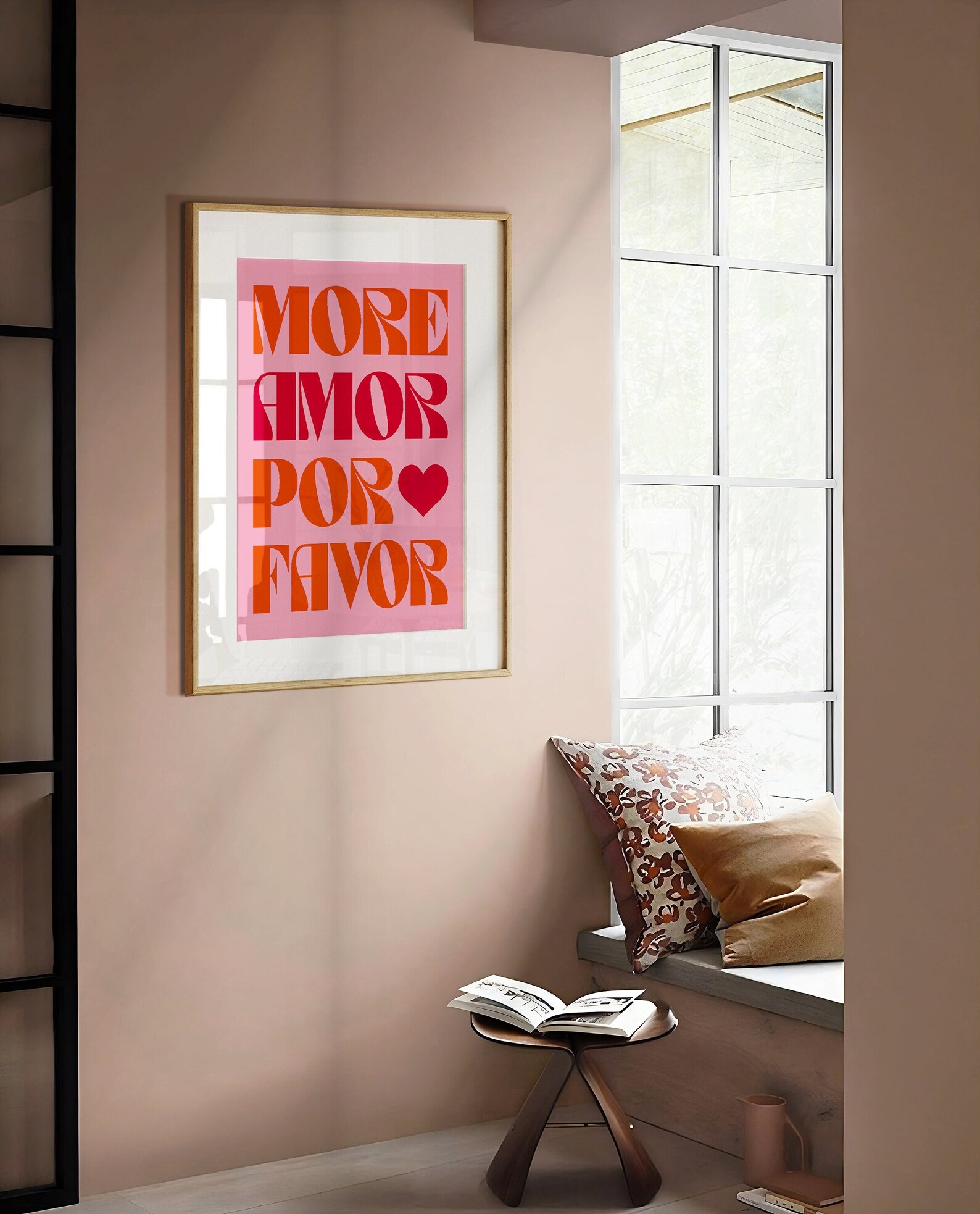 More Amor Por Favor Art Print: Trendy Spanish Quote, Maximalist Decor ...