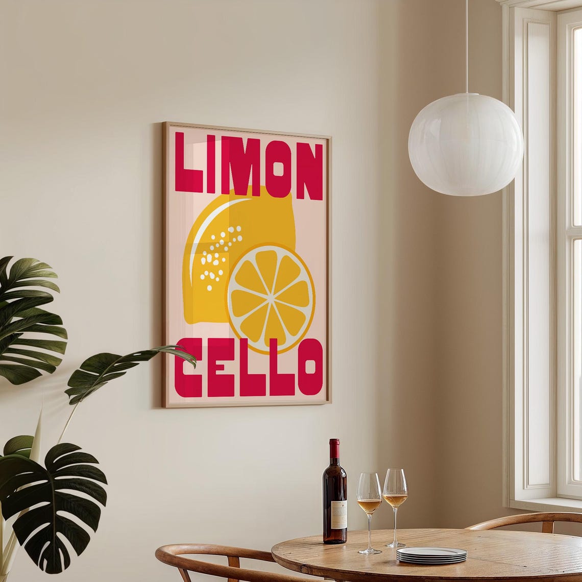 Retro Limoncello Kitchen Print: Italian Bar Cart Art (digital Download ...