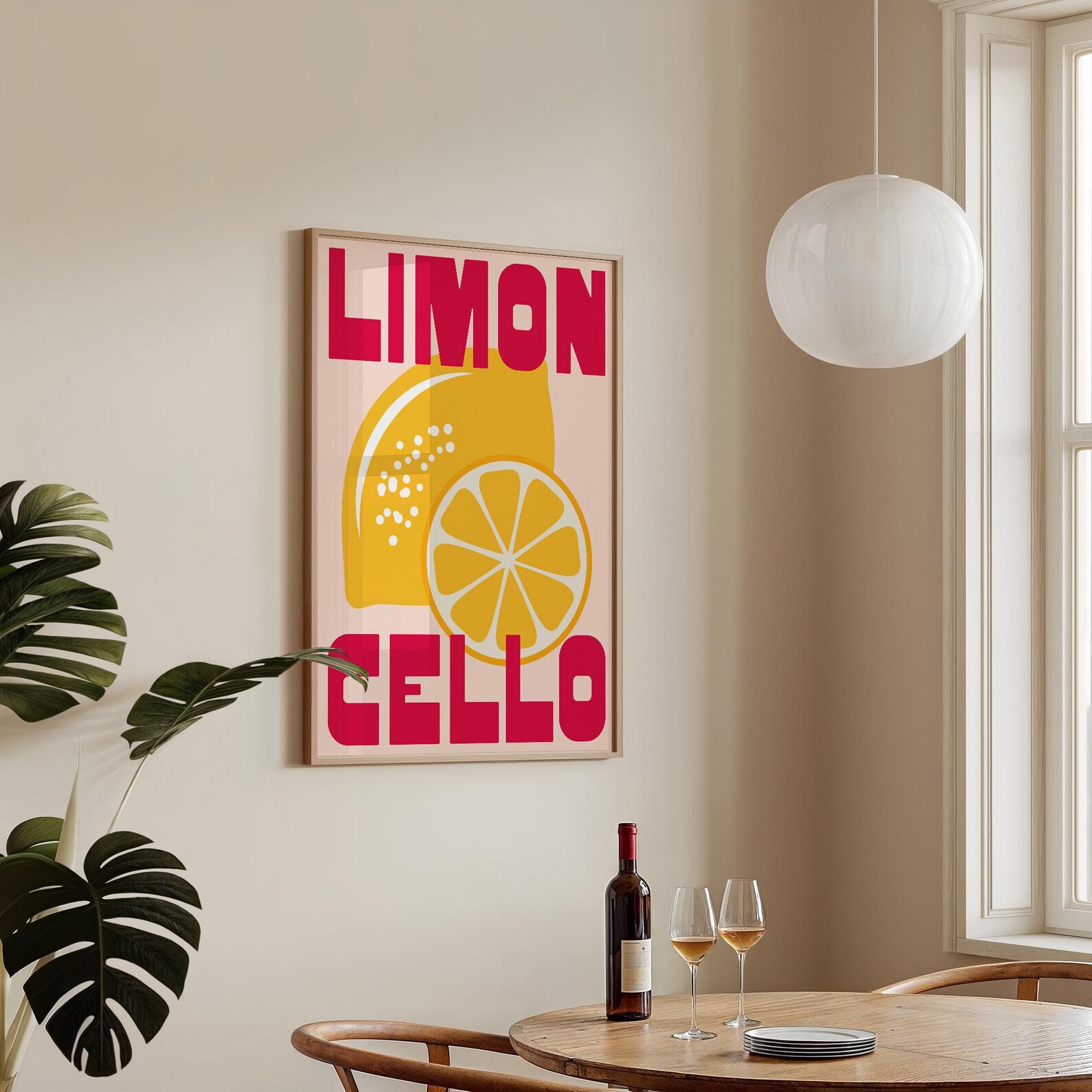 Limoncello Wall Art, Digital DOWNLOAD, Retro Bar Cart Print, Retro ...
