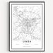 Lecce Italy Map Print, Lecce Map Poster, Lecce City Map Wall Art, Map ...