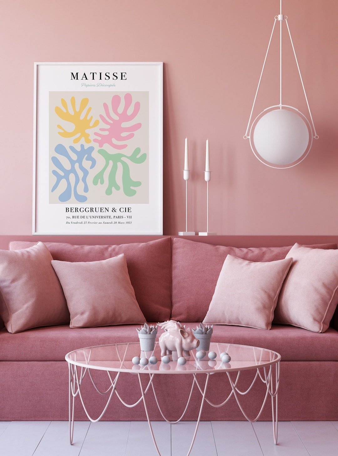 Pastel Matisse Exhibition Poster, Matisse Exhibition Print, Matisse ...