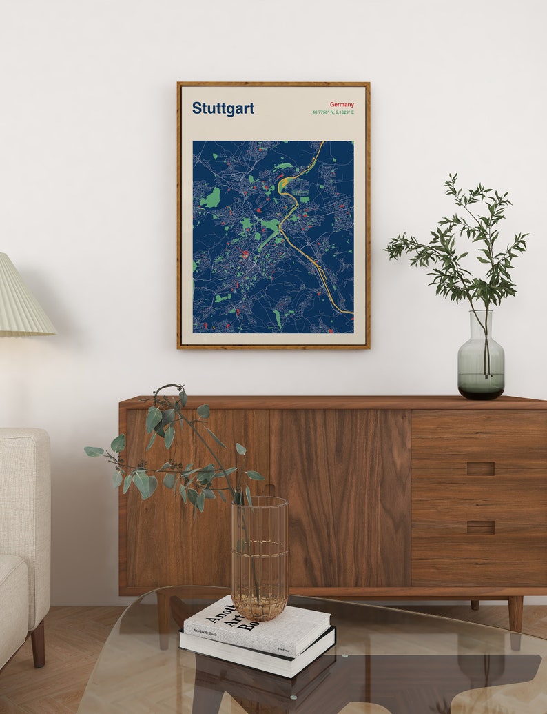 Map Poster CUSTOM DIGITAL DOWNLOAD Custom Colour City Map - Etsy