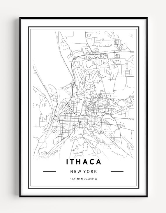 Ithaca Map Maps Of Ithaca Metro Area New York Marketmaps.com