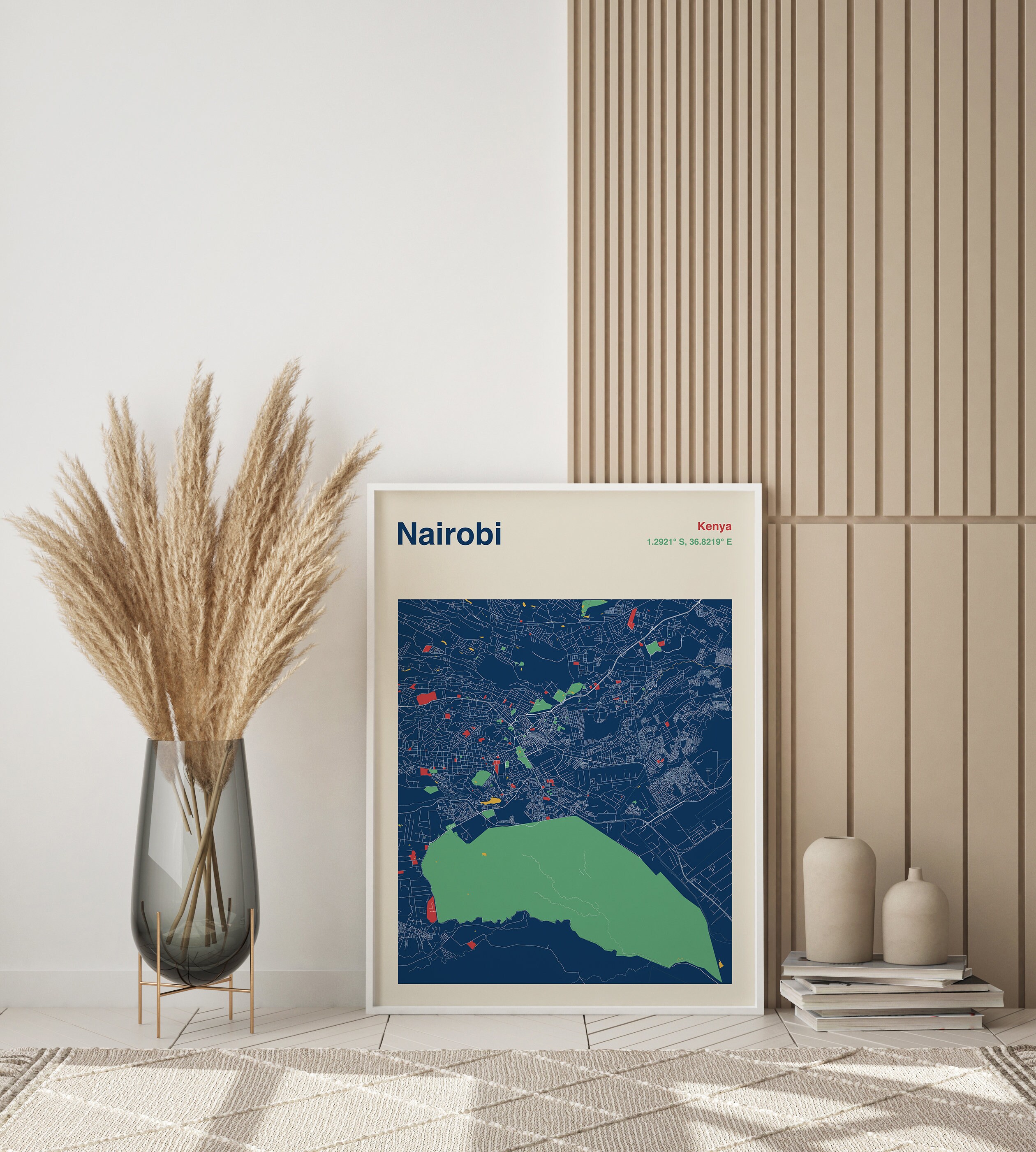 Nairobi Kenya Map Print Nairobi Map Poster Map of Nairobi | Etsy