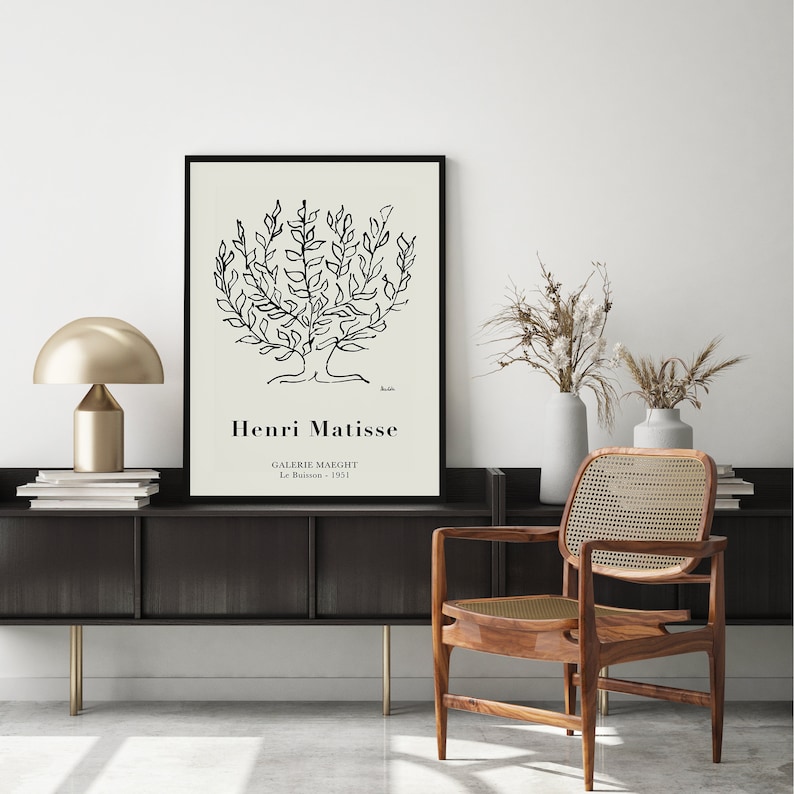 Matisse Tree Poster Beige Matisse Exhibition Print Matisse | Etsy